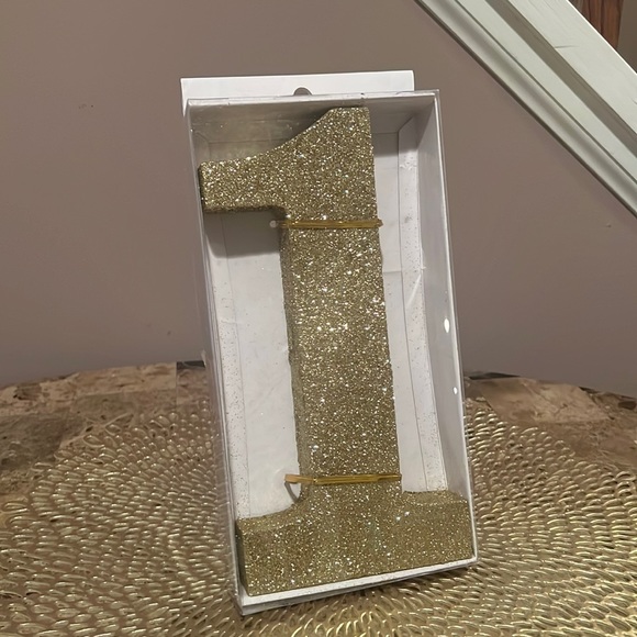 Party Supplies | Gold Glitter 1 One Number | Poshmark